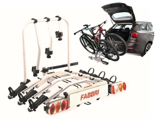 Premium Bike Carrier Rack FABBRI TECH-PRO 3 Bikes Yogi24 Limited